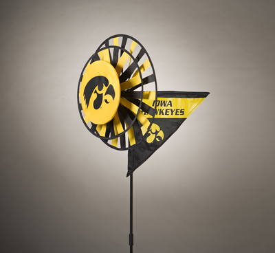 Iowa Sports Garden Wind Spinners