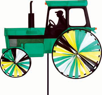 Premier Kite Modern Green Tractor AC Spinner at BACKYARD BIRD WATCHER