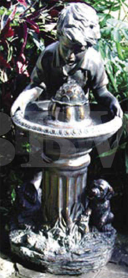 Beckett Boy Drinking Fountain Bronze With 60GPH Pump
